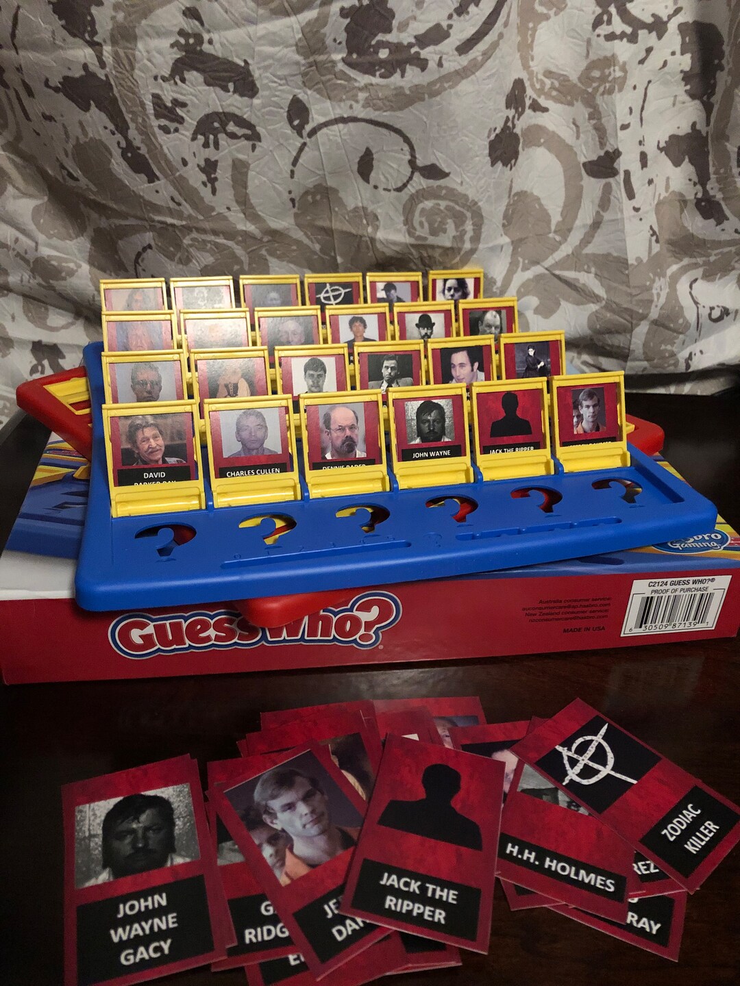 Serial Killers Guess Who Game Cards - PHYSICAL GAME! - Etsy