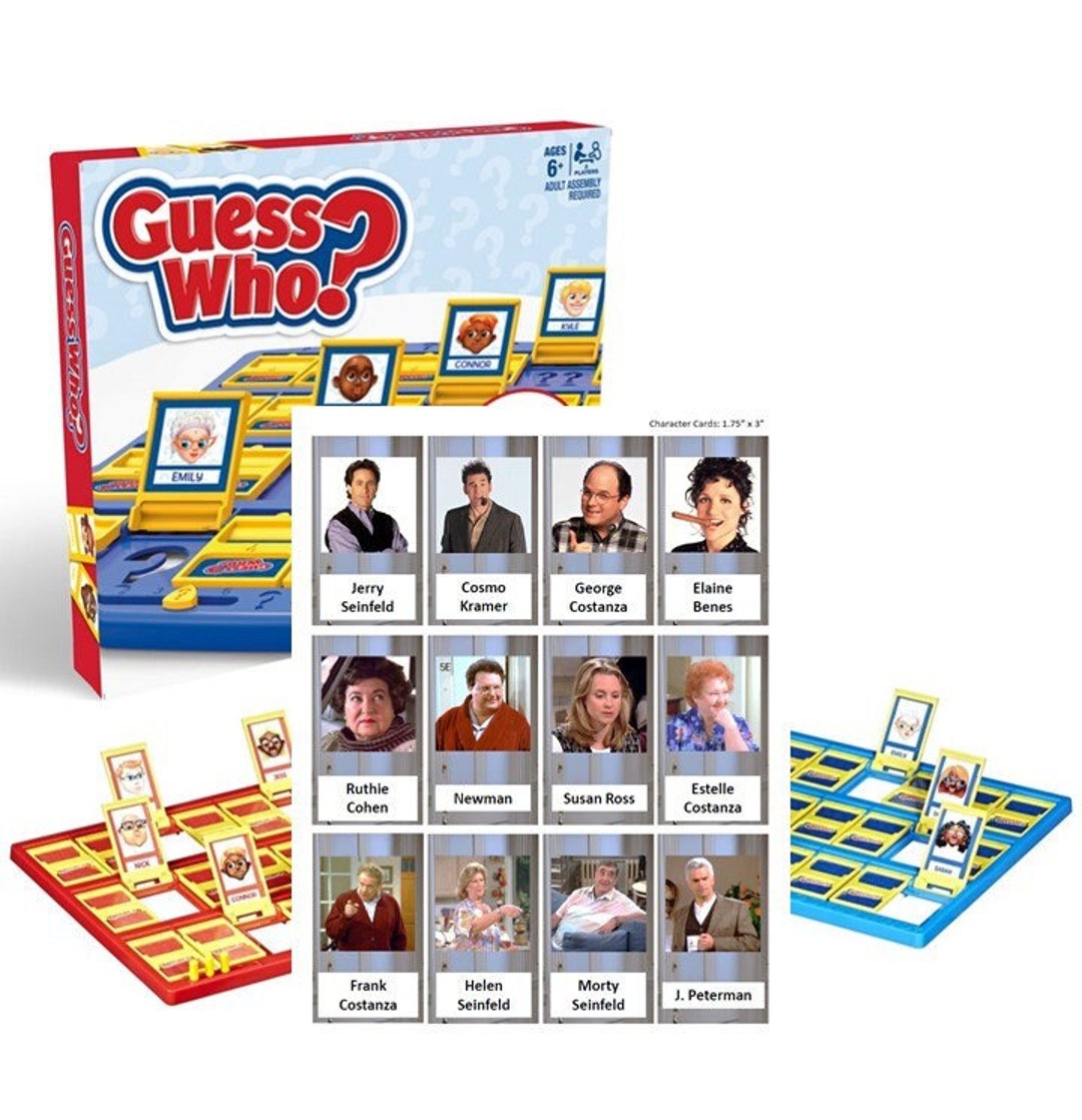Seinfeld Characters Guess Who Game Characters - DIGITAL FILE ONLY - Etsy