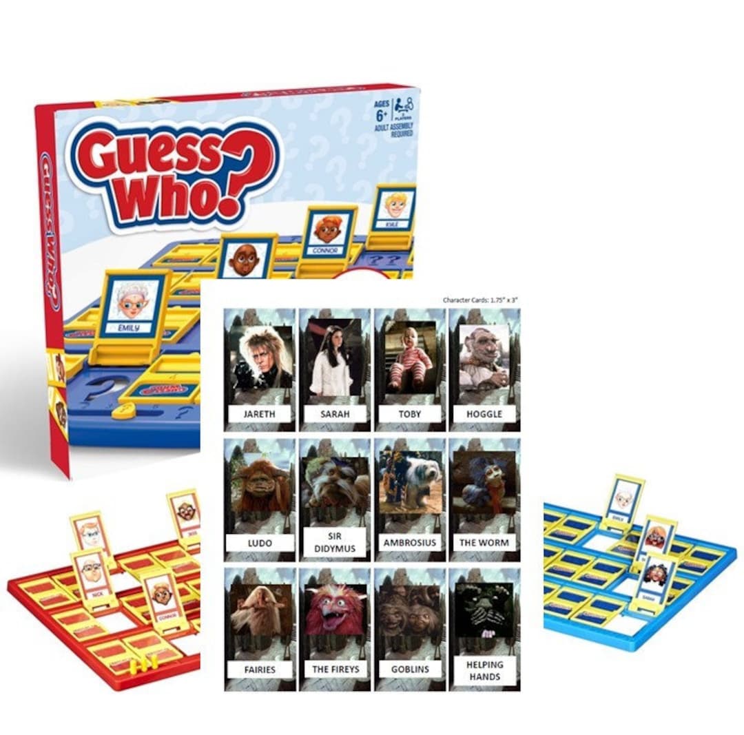 Labyrinth Guess Who Game Characters - DIGITAL FILE ONLY - Etsy
