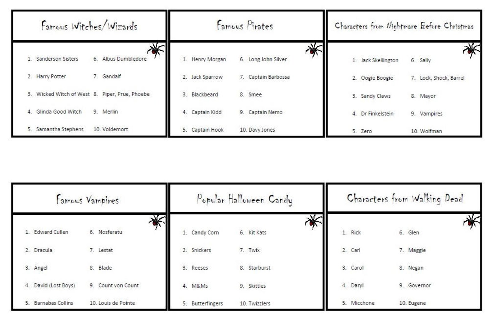 Halloween Outburst Cards Instant Download - Etsy