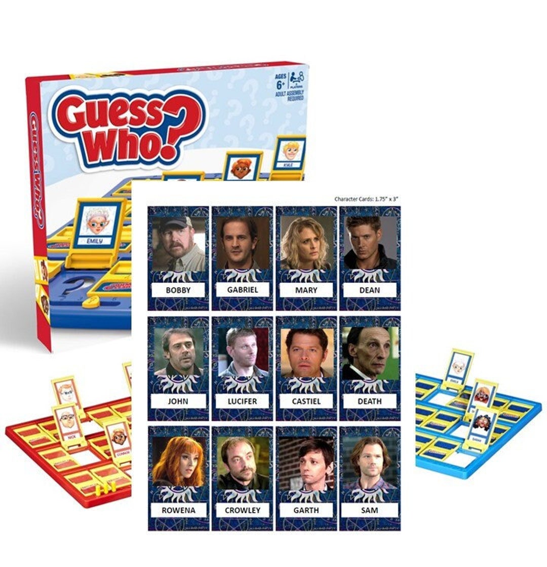 Supernatural Guess Who Game Characters DIGITAL FILE ONLY - Etsy