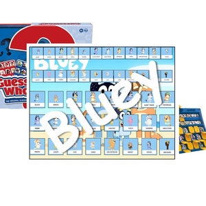 Bluey Guess Who Game Characters - Guess Who Version 2.0 - PHYSICAL GAME ...