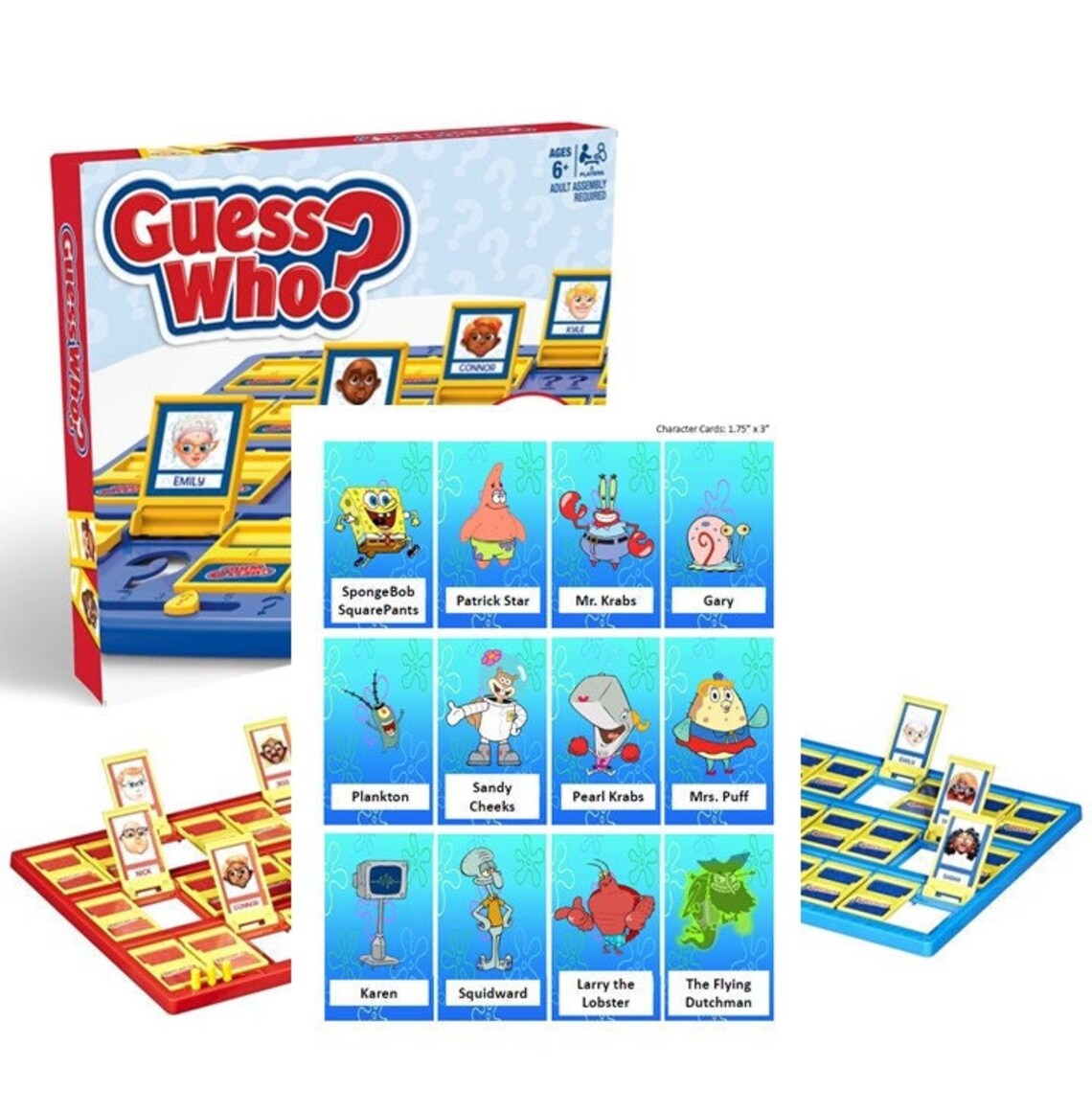 Spongebob Squarepants Guess Who Game Characters - DIGITAL FILE ONLY - Etsy