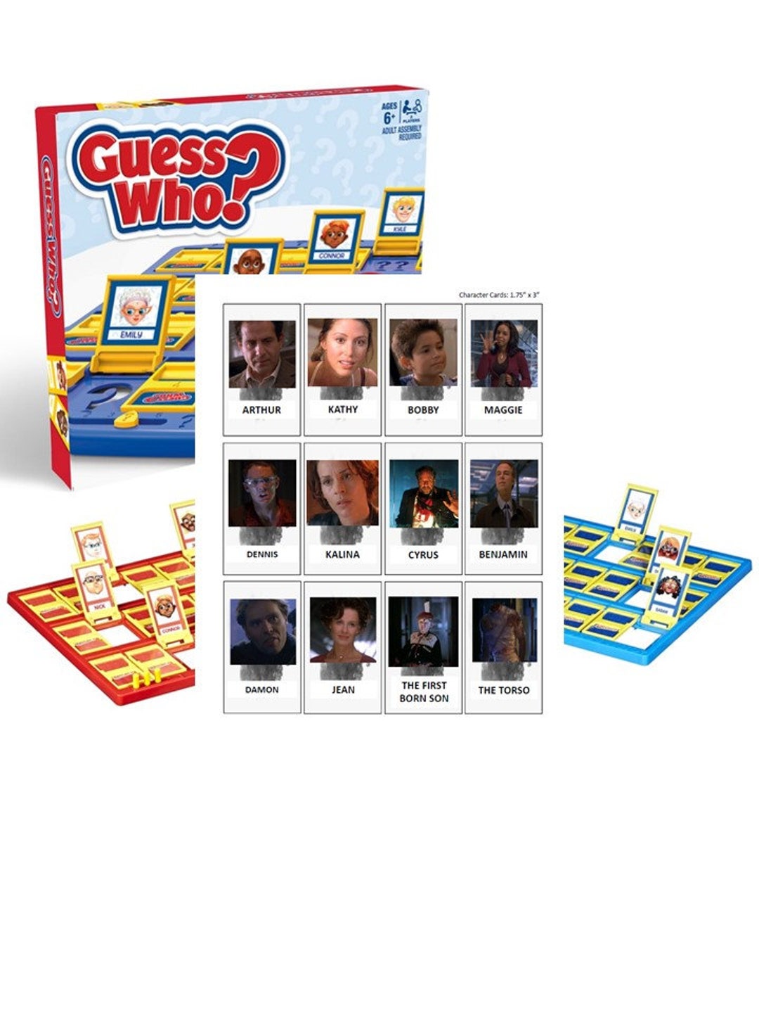 Thir13en Ghosts Guess Who Game Characters - DIGITAL FILE ONLY - Etsy