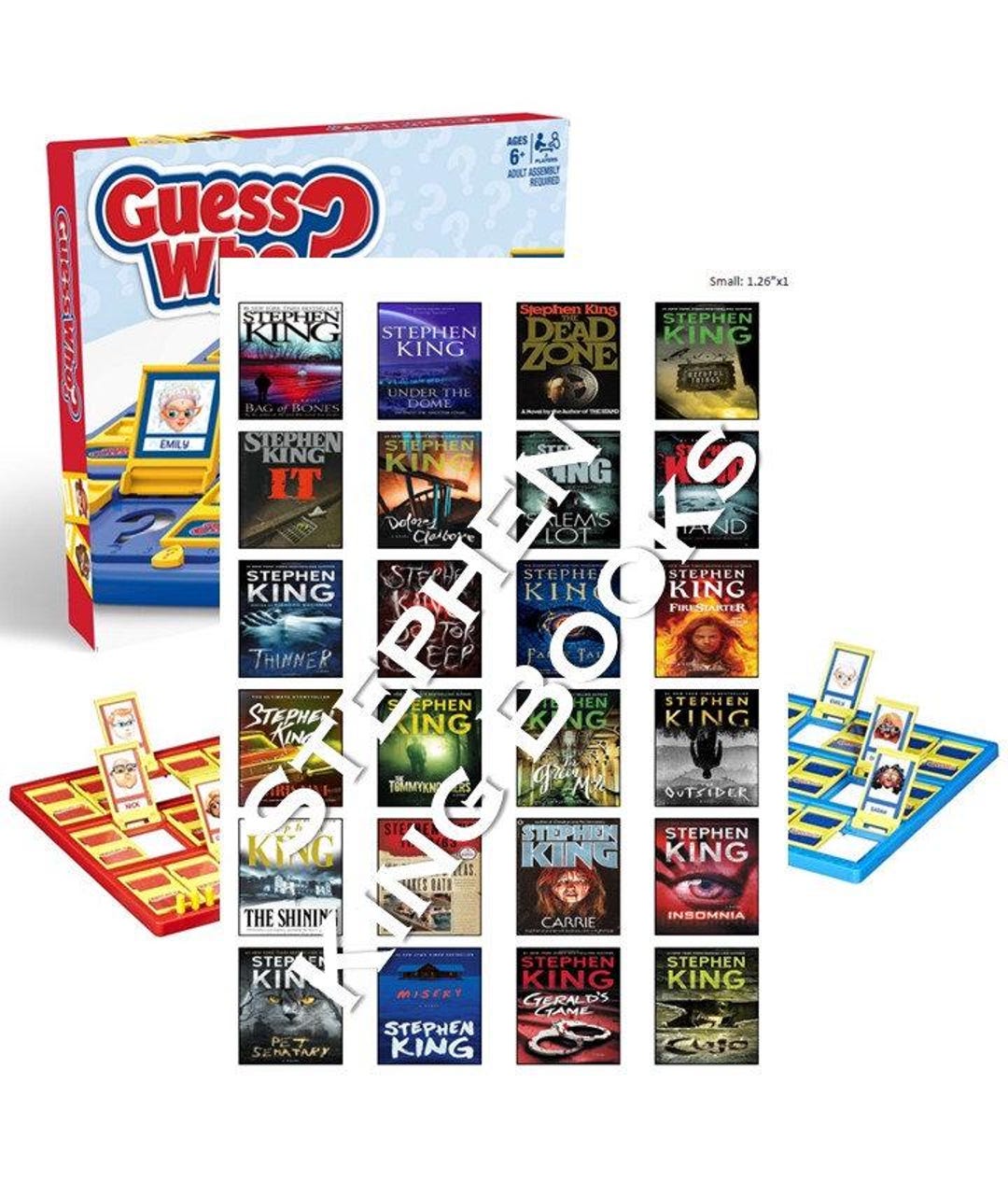 Stephen King Books Guess Who Game Characters - DIGITAL FILE ONLY - Etsy