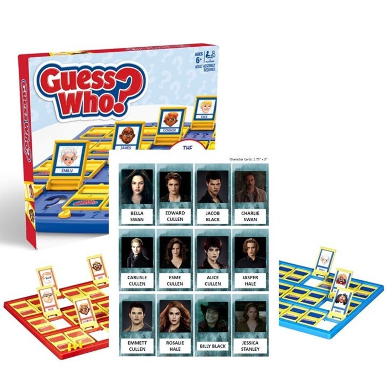 Twilight Guess Who Game Characters Physical Game Etsy