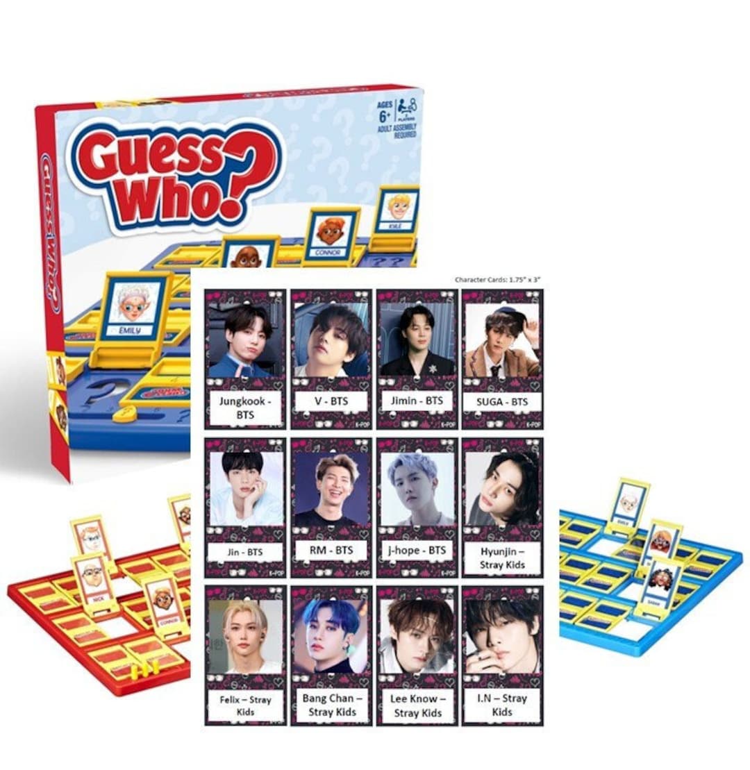 Kpop Guess Who Game Characters - DIGITAL FILE ONLY - Etsy