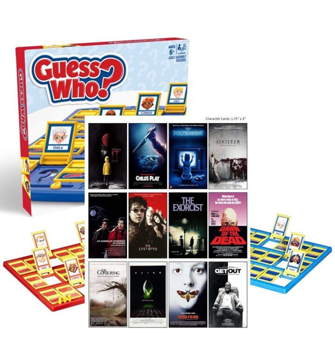 Horror Movies Halloween Guess Who Game Characters DIGITAL FILE ONLY - Etsy
