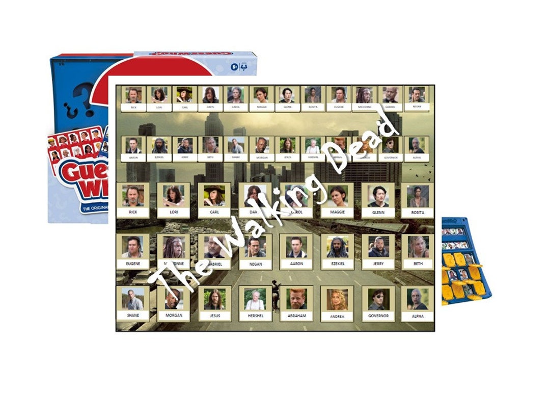 The Walking Dead Guess Who Game Characters - Guess Who Version 2.0 ...