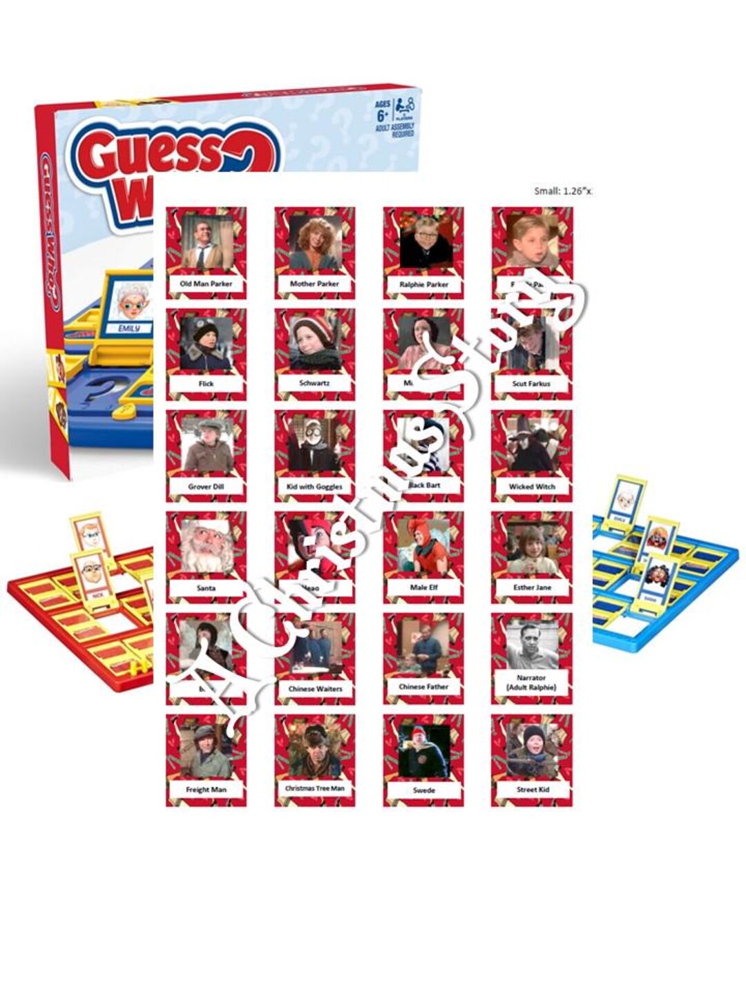 A Christmas Story Guess Who Game Characters - DIGITAL FILE ONLY - Etsy