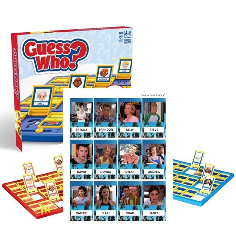 Beverly Hills 90210 Guess Who Game Characters - DIGITAL FILE ONLY - Etsy
