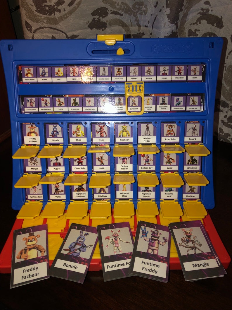 Five Nights at Freddy's Guess Who Game - Version 2.0 - PHYSICAL GAME ...