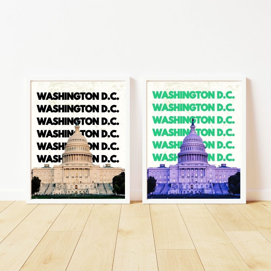 Washington DC Print, Washington DC Poster, Washington Dc Decor, Capitol ...