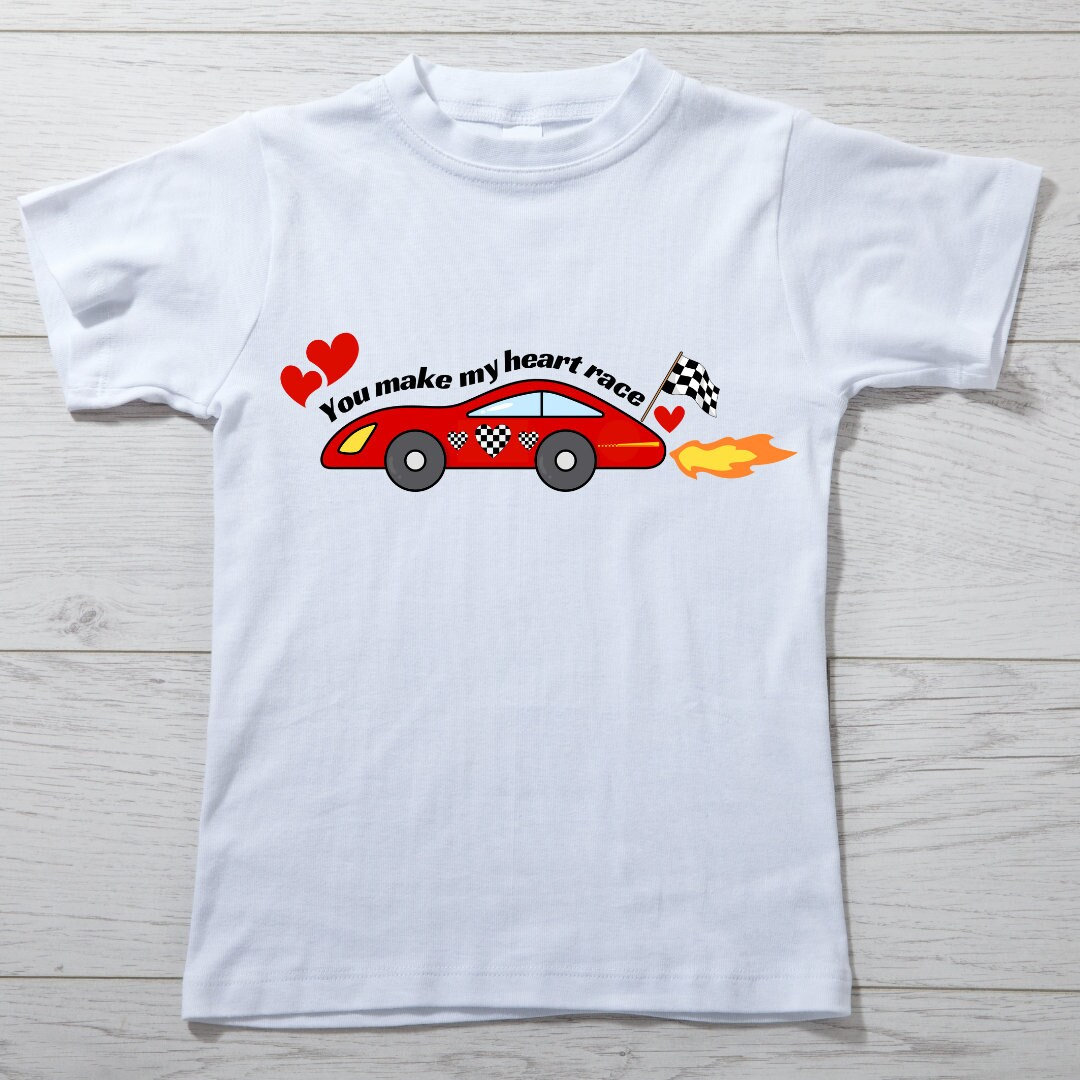 Boy's Valentine's Day Svg | Boy's Racing Shirt Svg| Boy's Racecar Shirt ...