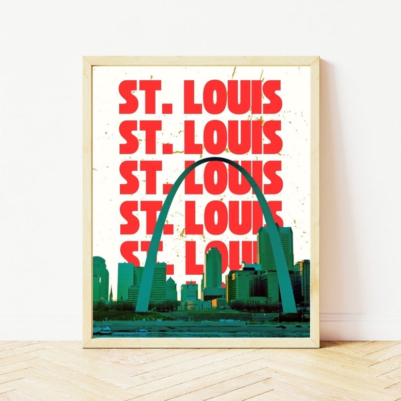 St Louis Missouri Travel Print| St Louis Arch Art Print| STL Art ...