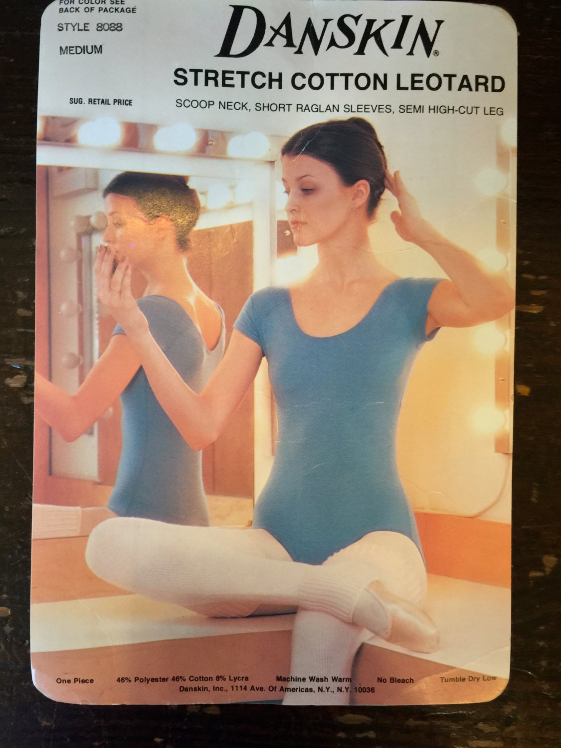 80's Danskin Green Bodysuit/ Leotard W/ Peace Sign Bead Never Worn Size ...