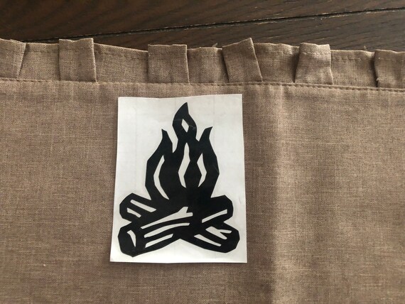 Camp Fire Decal Camper Decals for Campers Camping Decal | Etsy