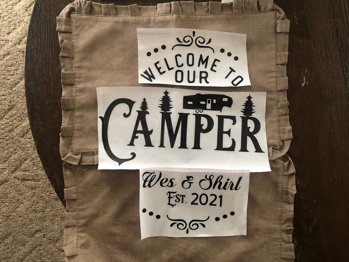 Welcome to Our Camper Personalized Decal Camper Sign Camper - Etsy
