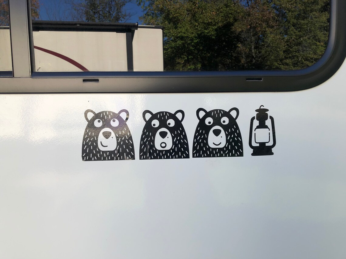 Large Camping Decal Camper Decals Fun Camping Decal 3 | Etsy