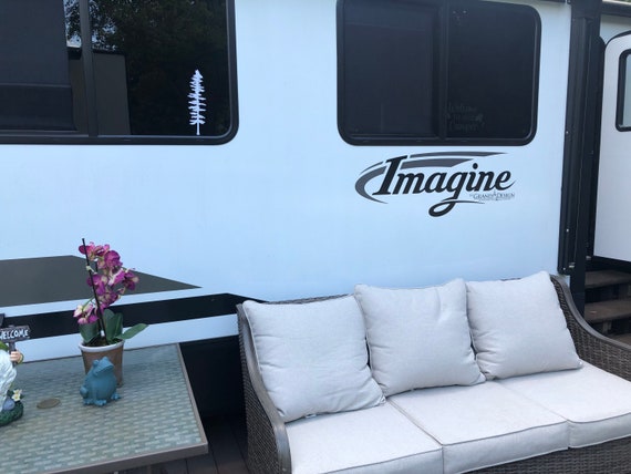 Laptop Decals & Skins Large Camper Decal • Sitka Tree Decal • RV Decals ...