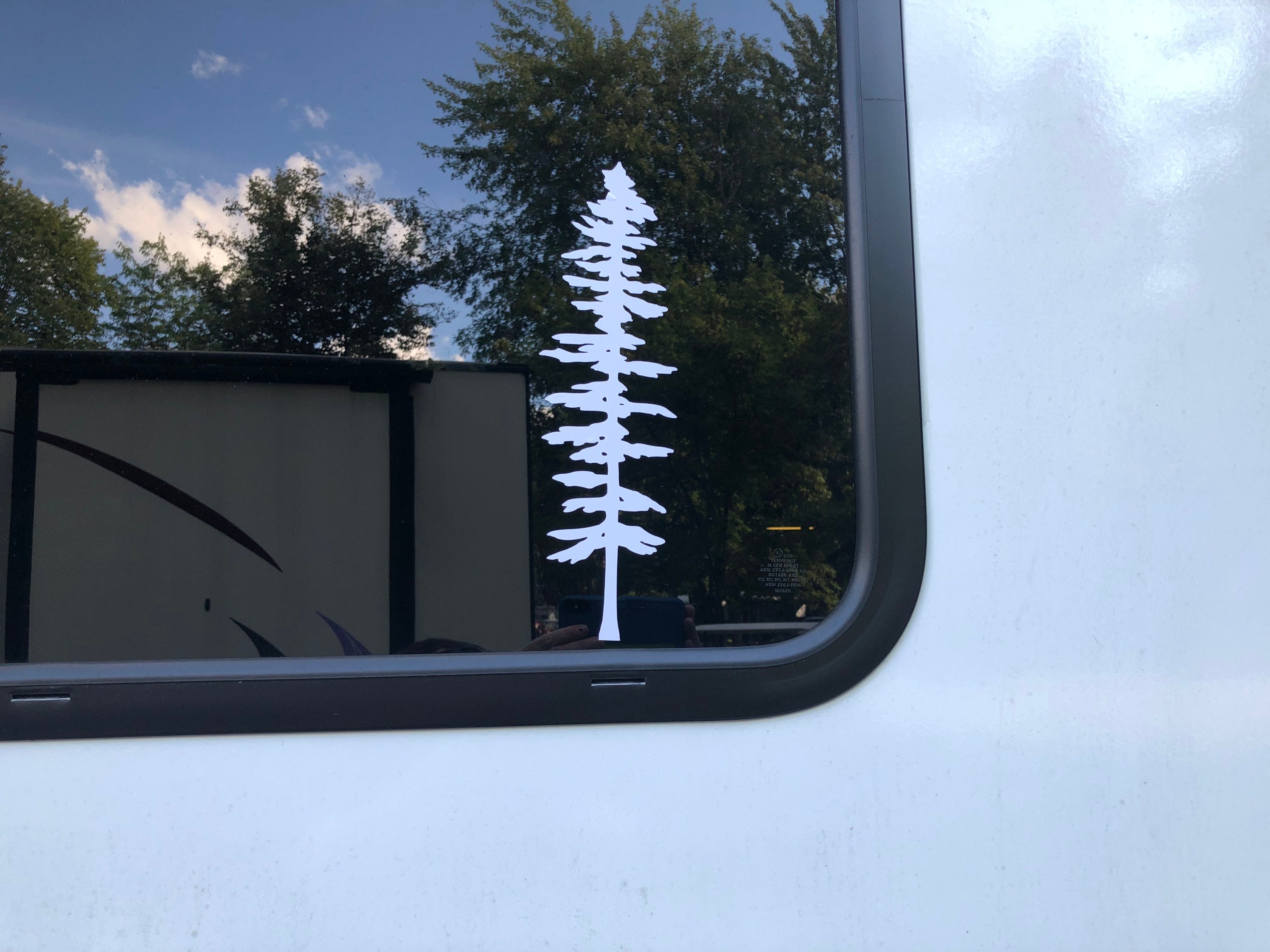 Laptop Decals & Skins Large Camper Decal • Sitka Tree Decal • RV Decals ...