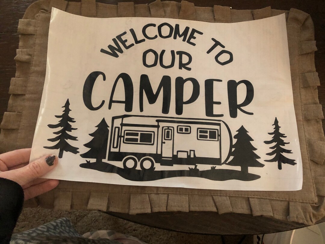 Welcome to Our Camper Decal • Large Camper Decals - Etsy