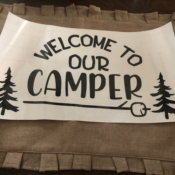 Welcome Camper Sign - Etsy