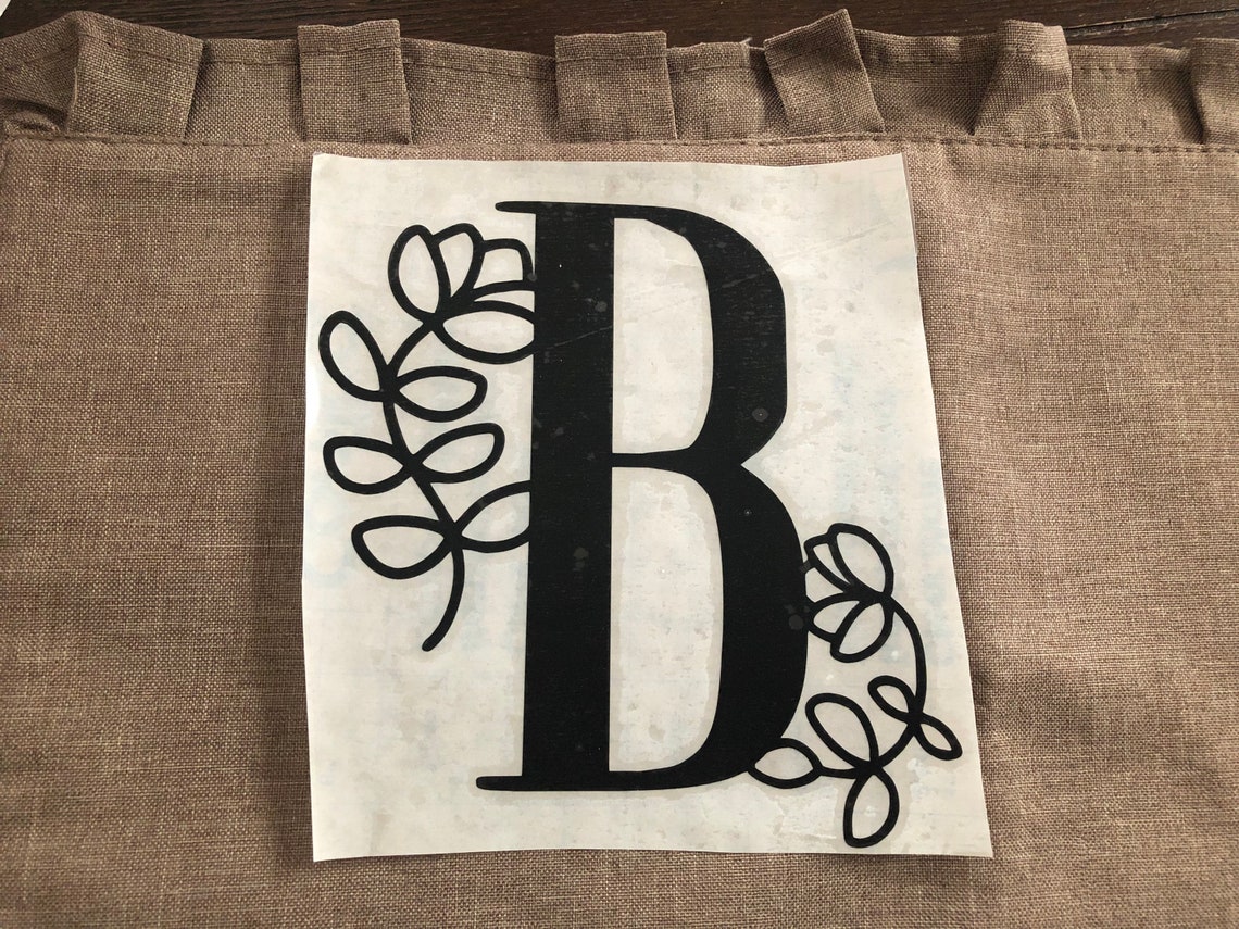 Letter B Monogram Vinyl Decal Self Stick | Etsy