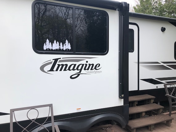 Laptop Decals & Skins Large Camper Decal • Sitka Tree Decal • RV Decals ...