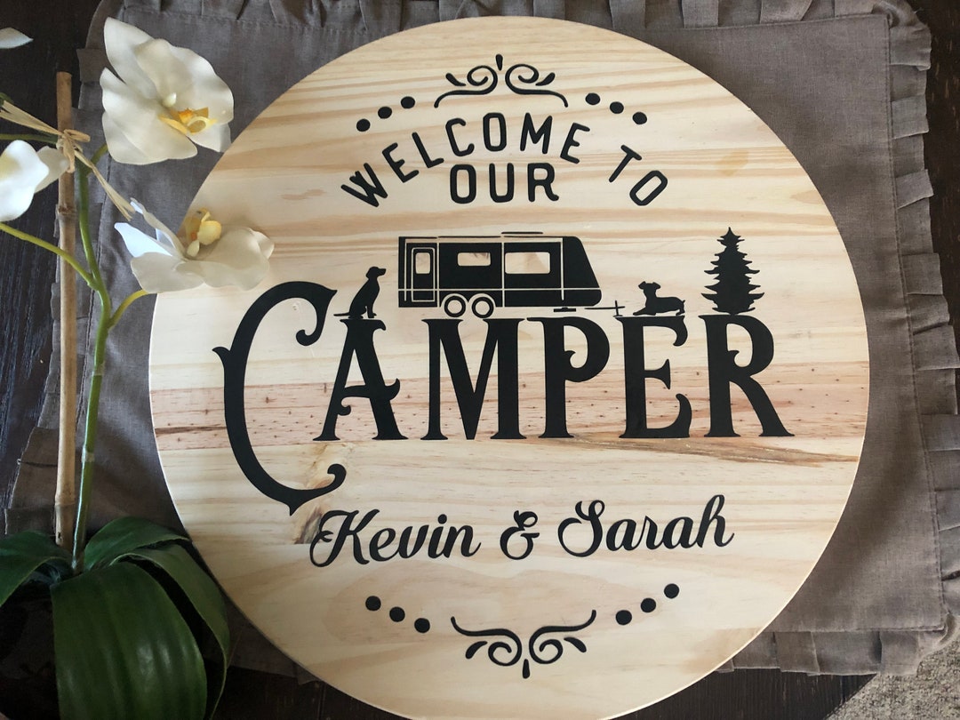 Welcome to Our Camper Decal With Dogs Decal Only Travel Trailer Decal ...