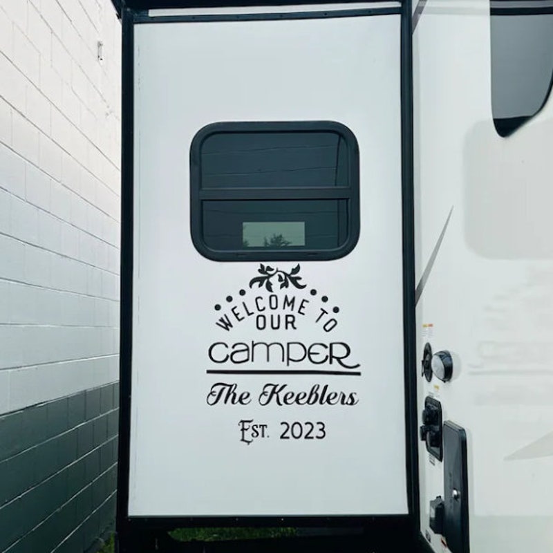 Camping Decals for Camper - Etsy