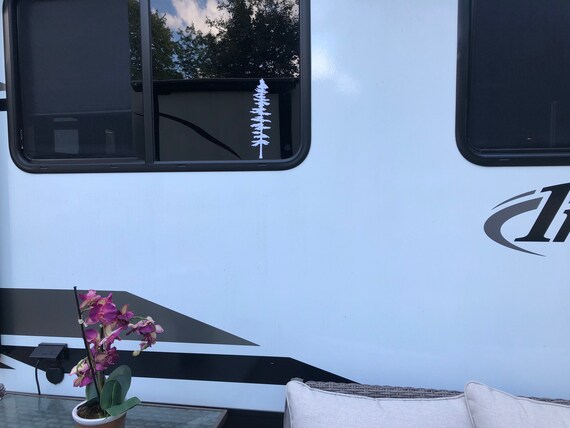 Laptop Decals & Skins Large Camper Decal • Sitka Tree Decal • RV Decals ...