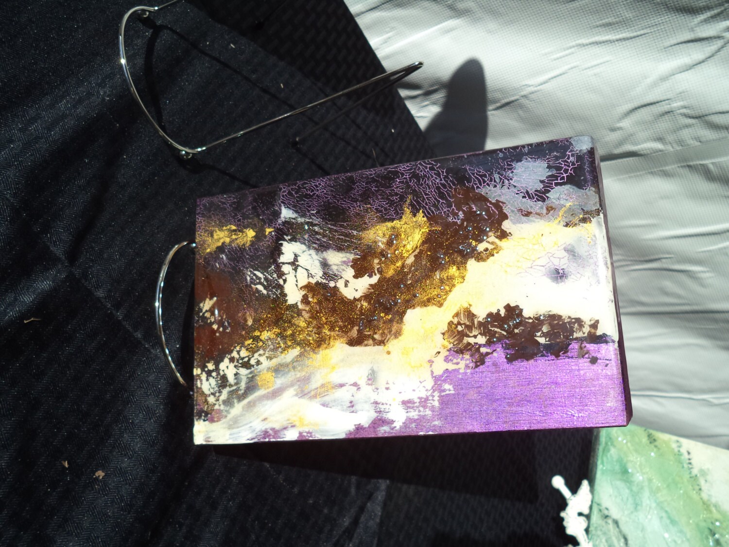 Purple and Rust Cheese Server Serving Tray Cheese Server - Etsy