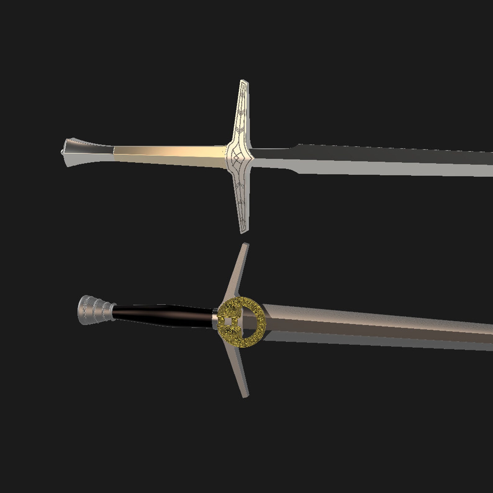 The Witcher Netflix Swords 3D Printed Kit - Etsy Sweden