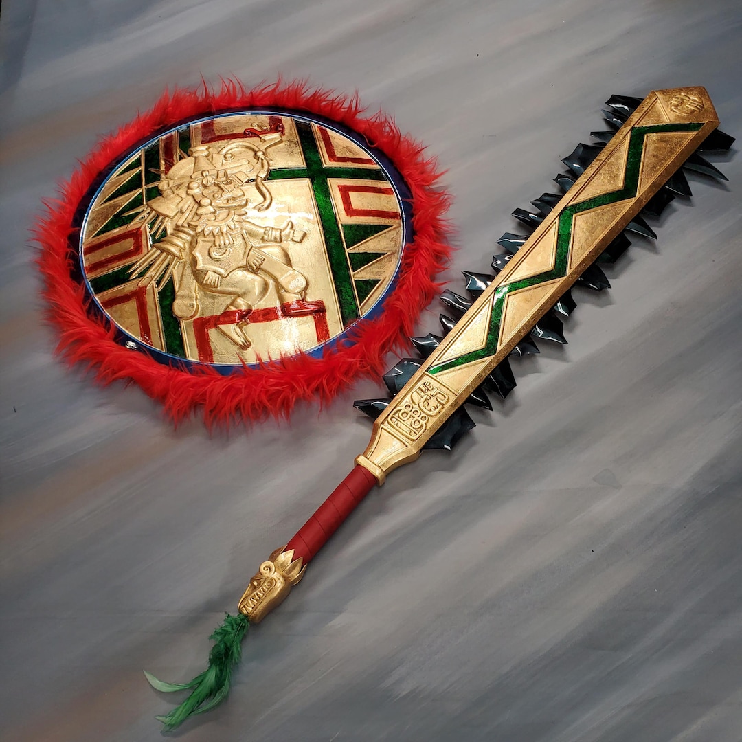 Wall Art Aztec Sword and Shield Macuahuitl - Etsy