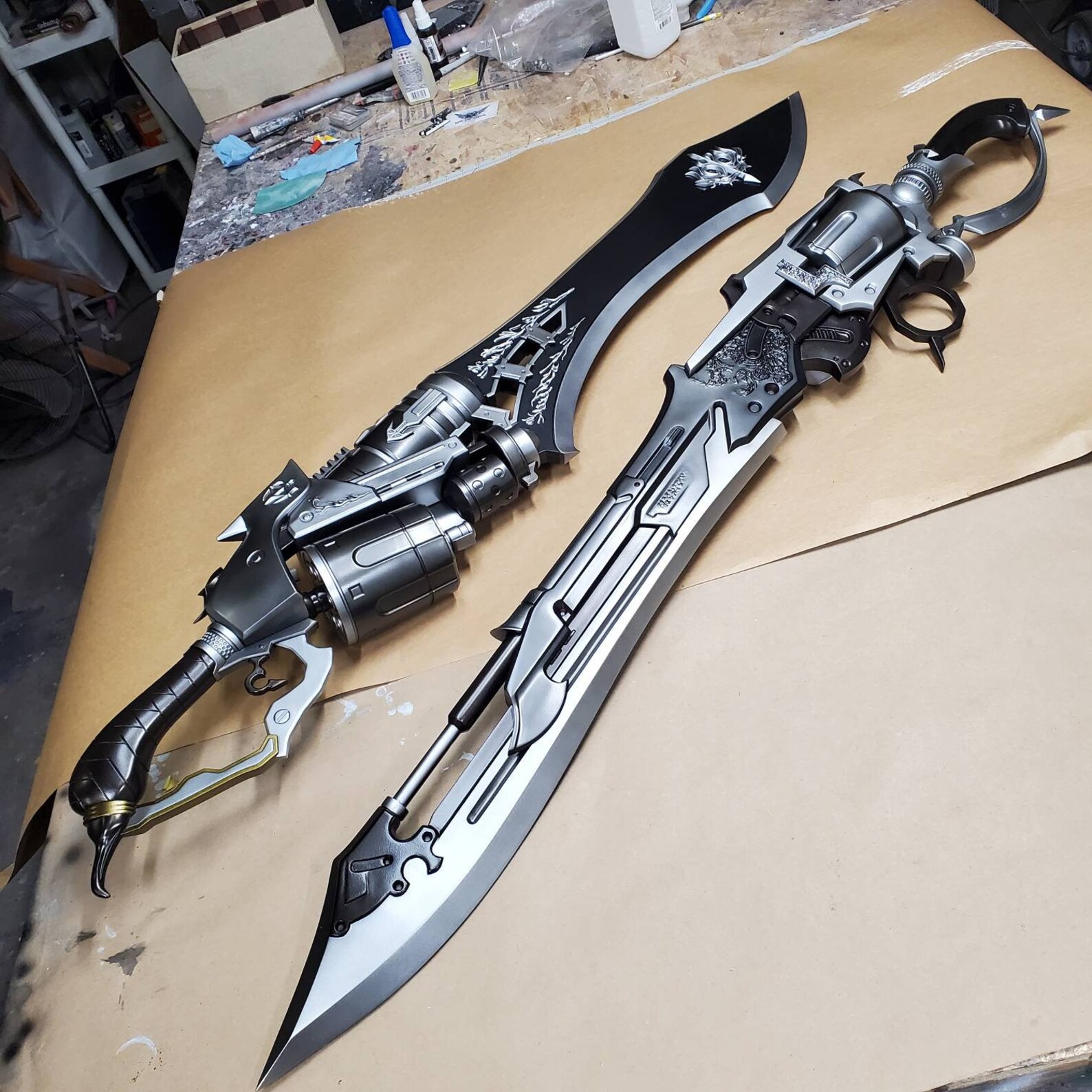 FFXIV Crownsblade Gunblade Fan Made Finished Replica - Etsy Singapore