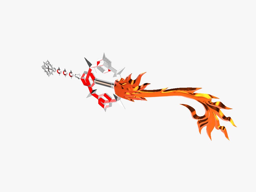 Flame Liberator Keyblade - Files for 3d Printing - Etsy
