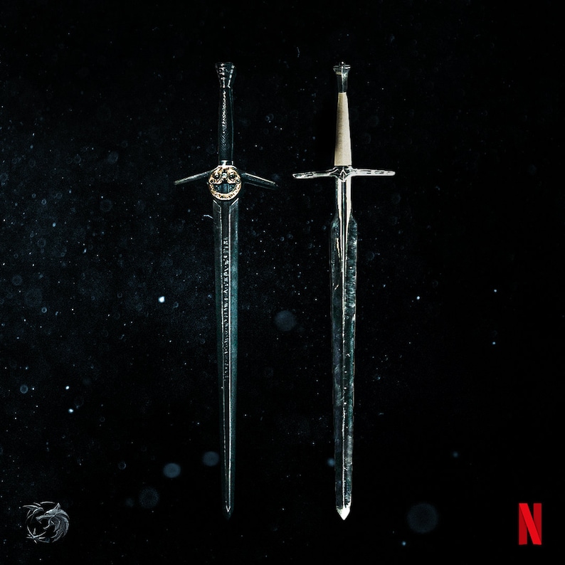 The Witcher Netflix Swords 3D Printed Kit | Etsy