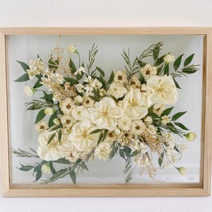 Bouquet Preservation Large Wood Flower Frame - Etsy