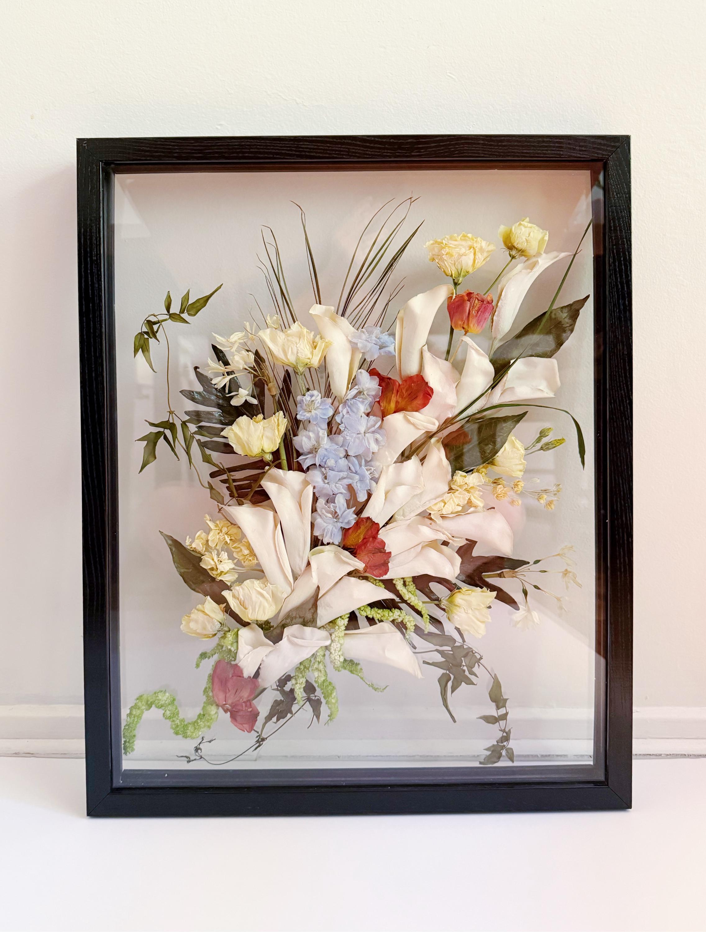 Bouquet Preservation Large Wood Flower Frame - Etsy