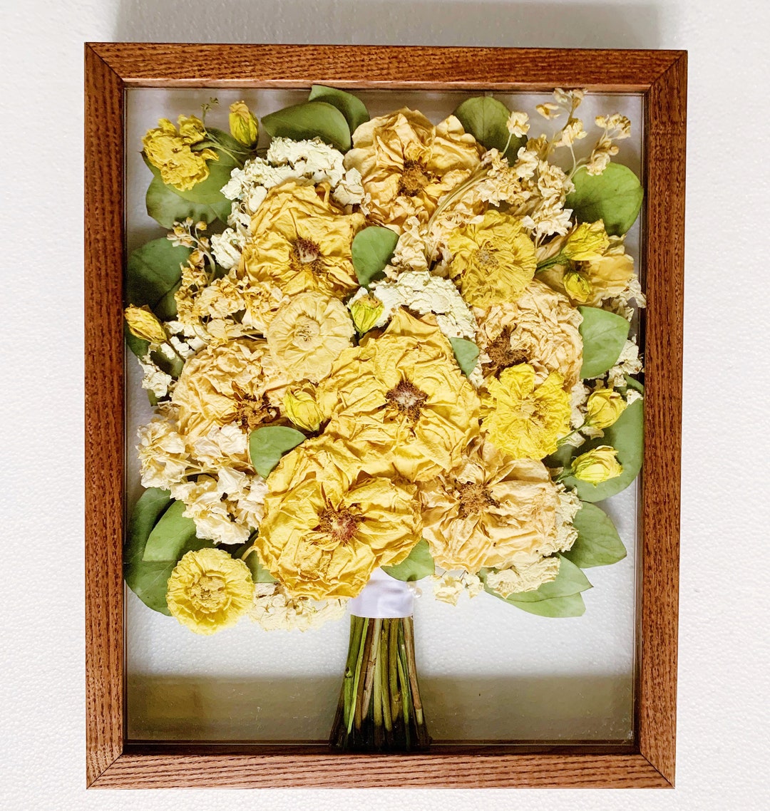 Bouquet Preservation Wood Shadow Box Floating Frame - Etsy