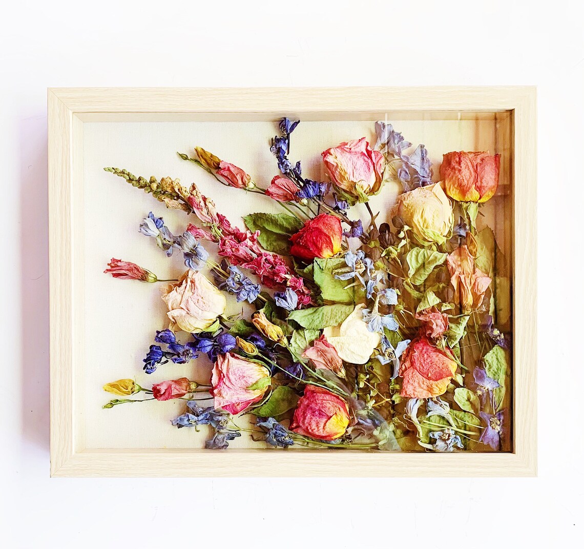 Shadow Box Flower Preservation Frame | Etsy