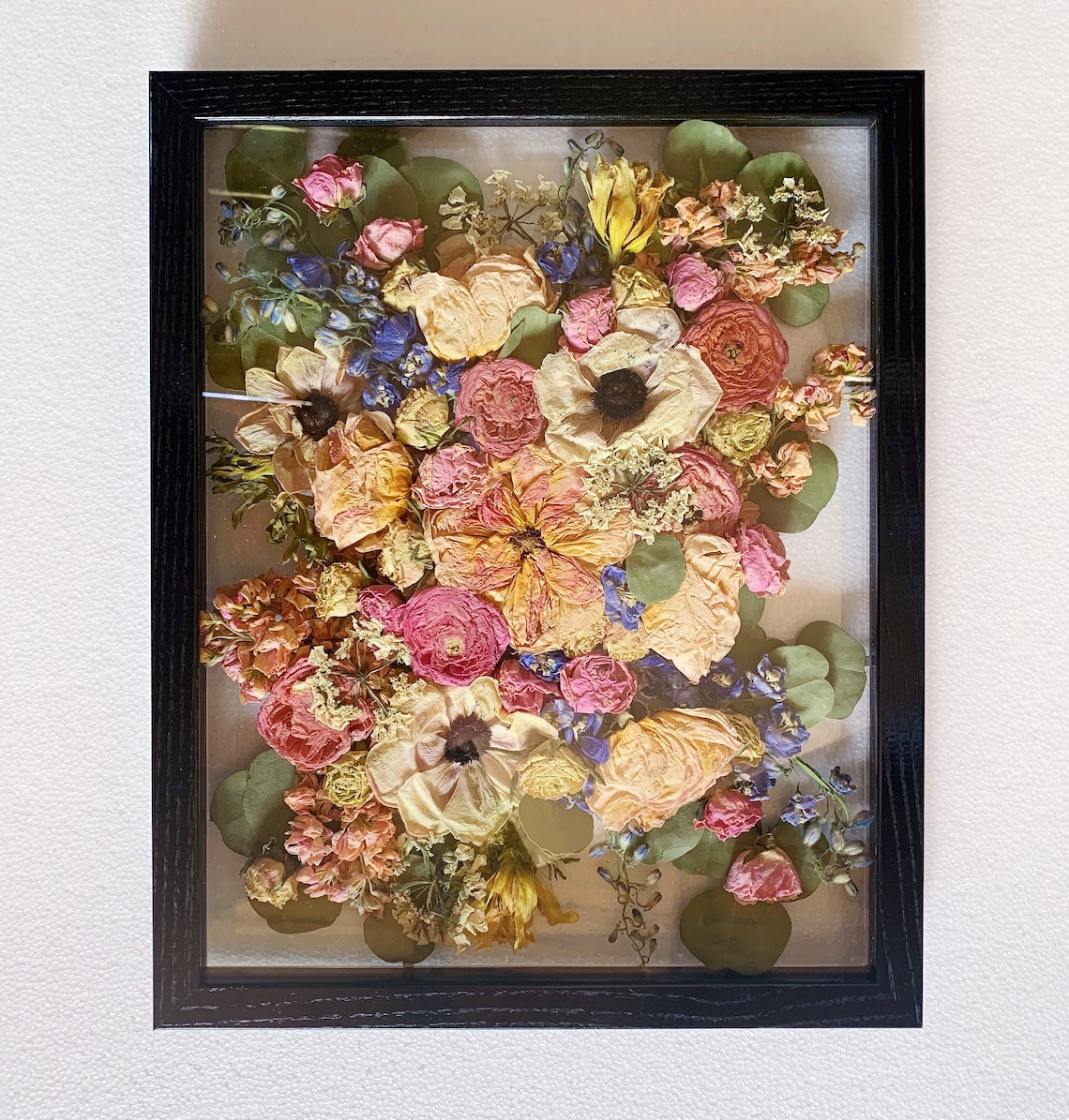 Shadow Box Wood Bouquet Preservation Frame - Etsy
