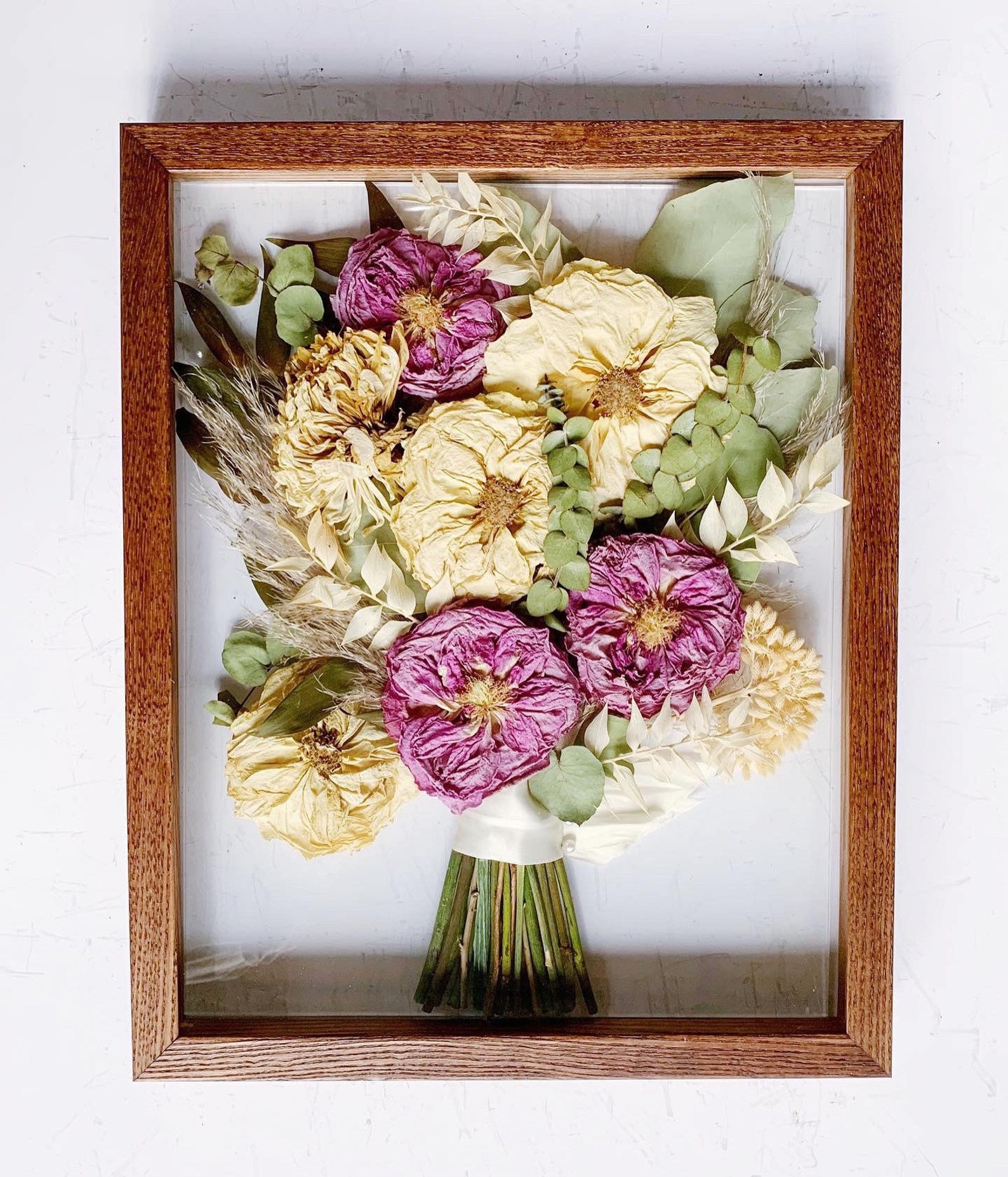 Bouquet Preservation Wood Shadow Box Floating Frame - Etsy