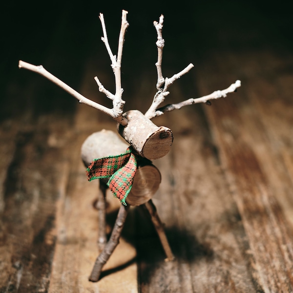Wood Reindeer - Etsy