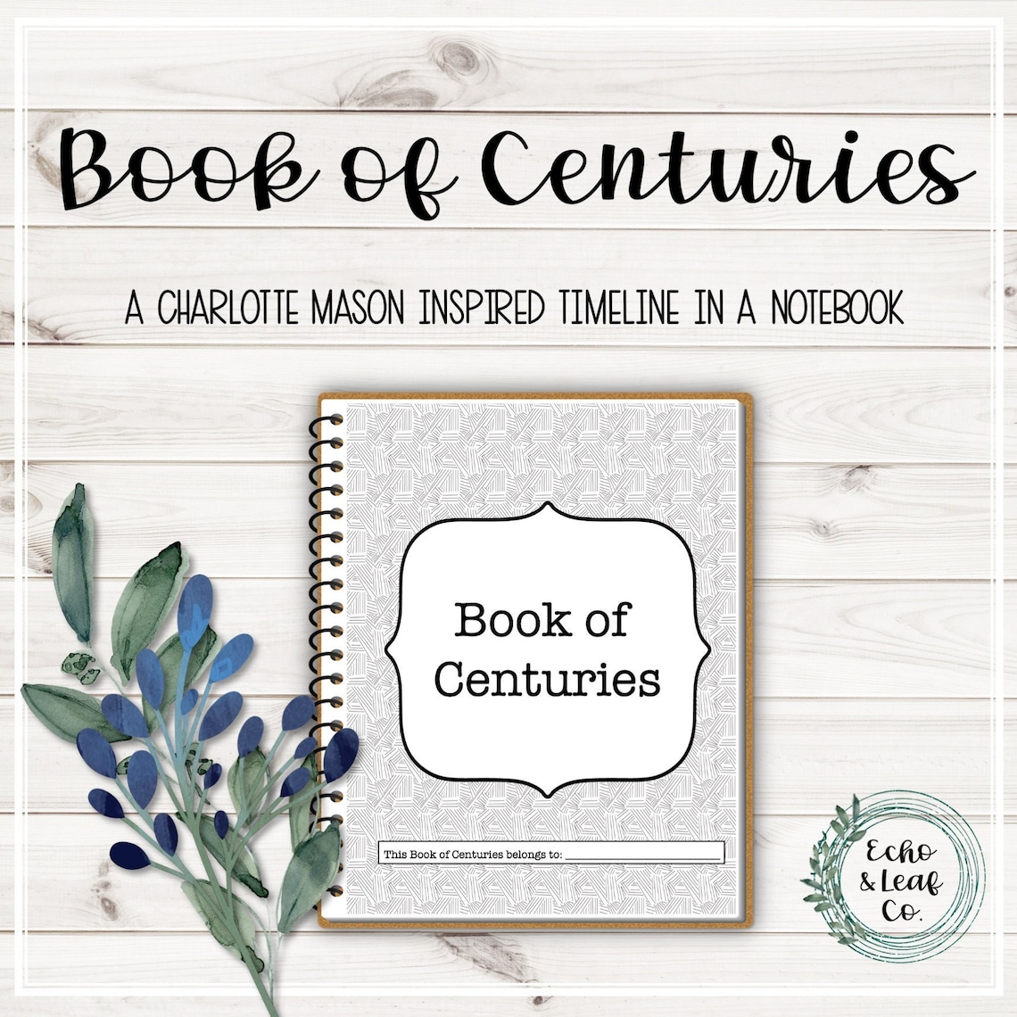 Book of Centuries - Charlotte Mason Inspired (digitsl Download) - Etsy