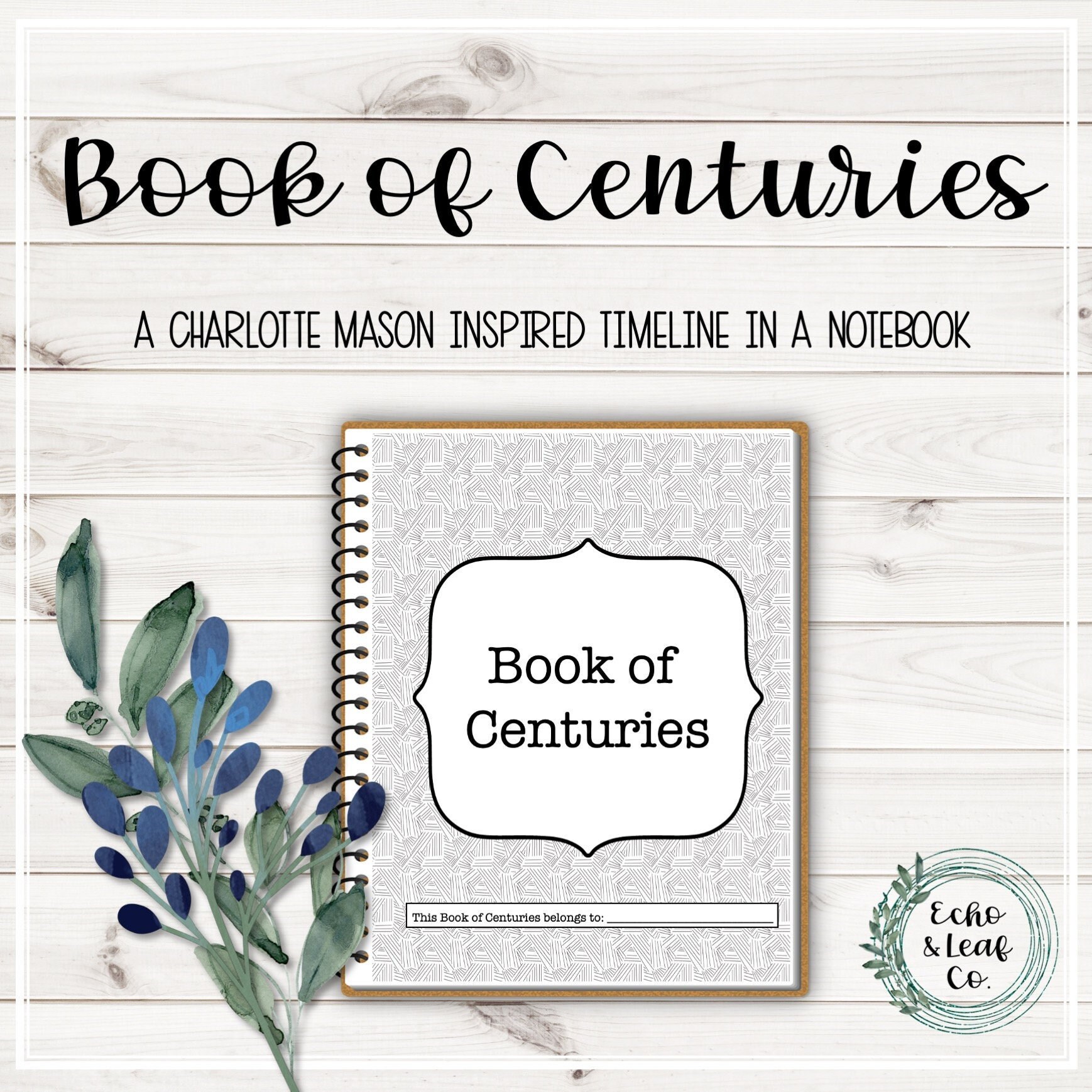 Book of Centuries - Charlotte Mason Inspired (digitsl Download) - Etsy