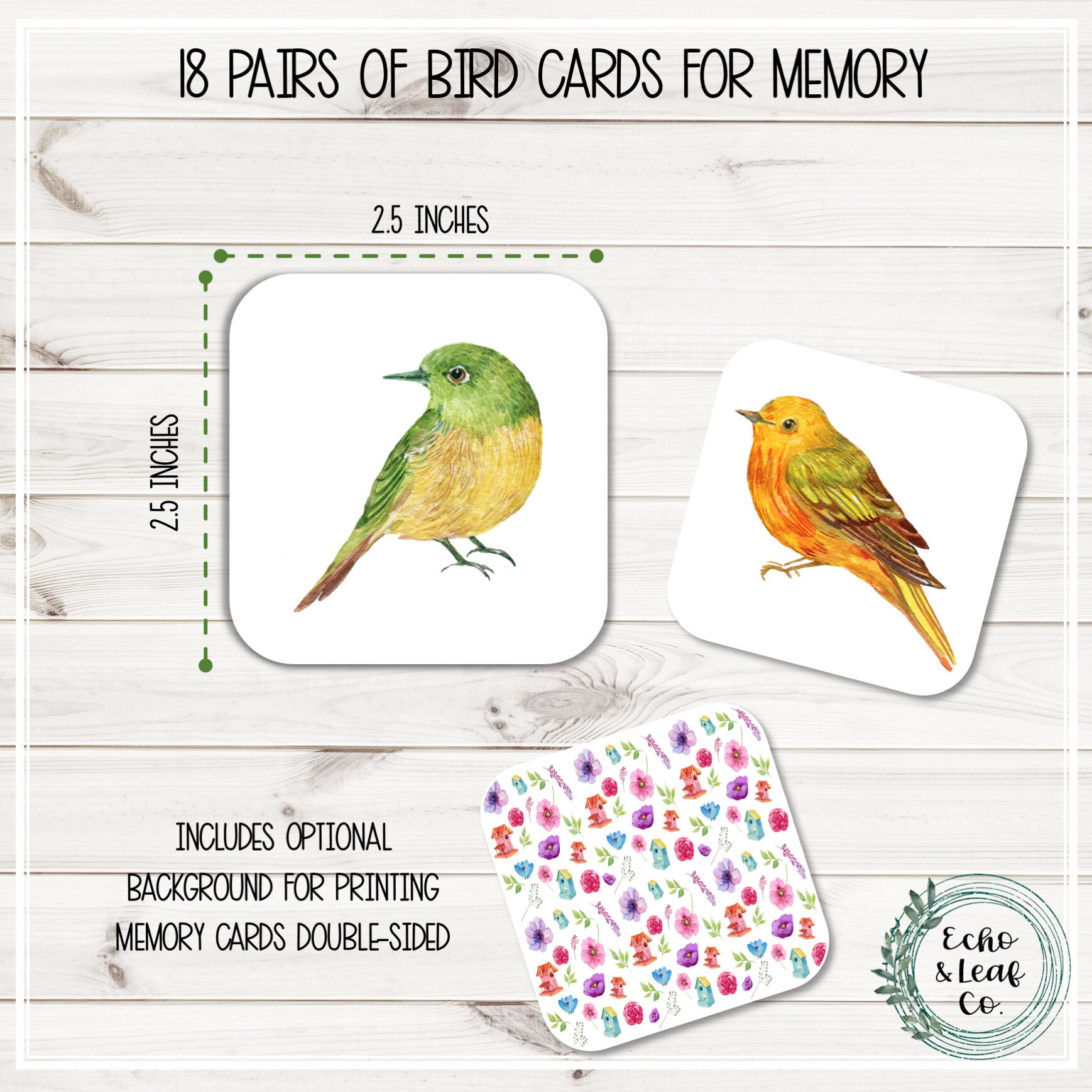 Bird Bingo & Memory Games - Etsy