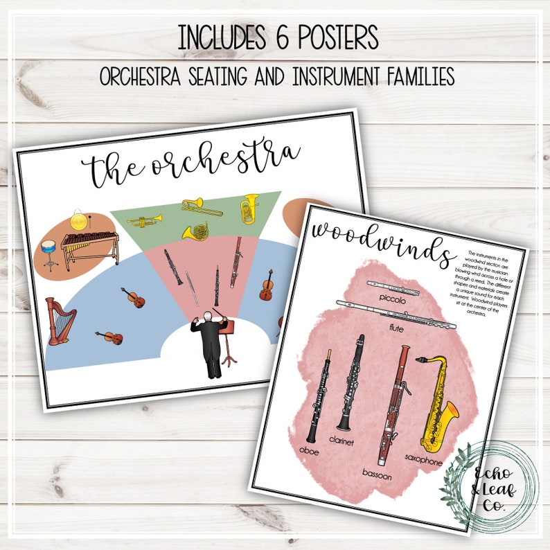 Welcome to the Orchestra! 3-part Cards and More (digital Download) - Etsy