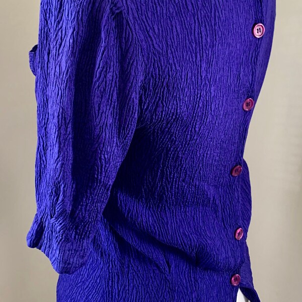 Back Button Blouse - Etsy